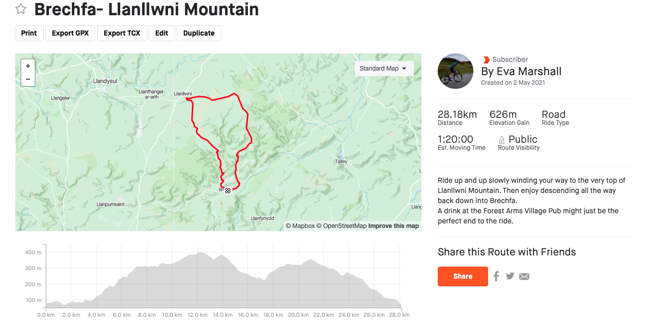 Routes - BrechfaForest.com